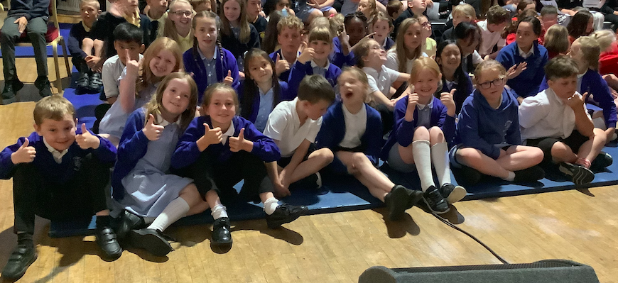 'The Sound of Magic' KS2 Choir children sang their hearts out at the Villa
